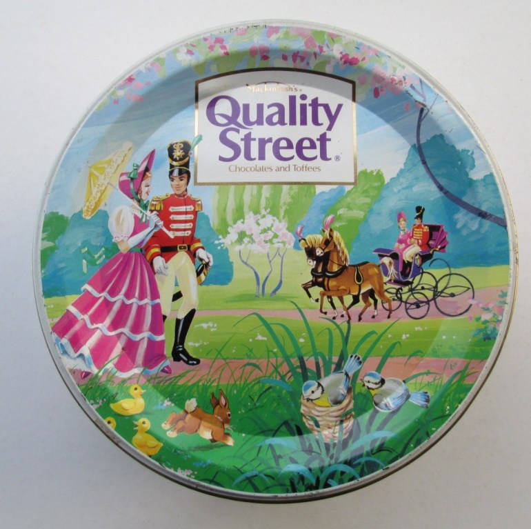 French Tins – Quality Street Tins (Soldier & Lady)